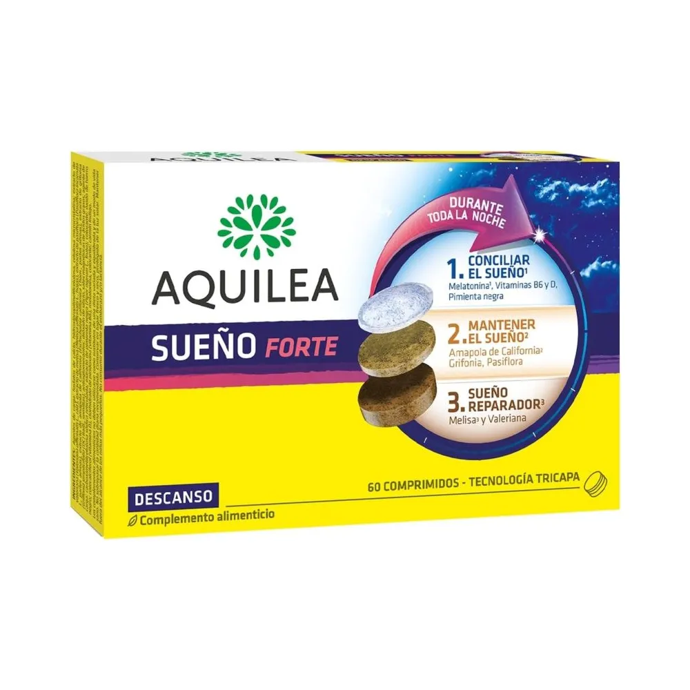 Uriach Aquilea Sueño Forte PACK 60 Comprimidos + 15 GRATIS ...