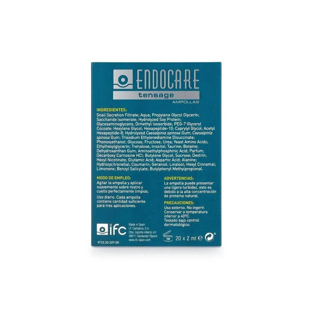 Comprar Endocare Tensage Ampollas 20uds | MasParafarmacia